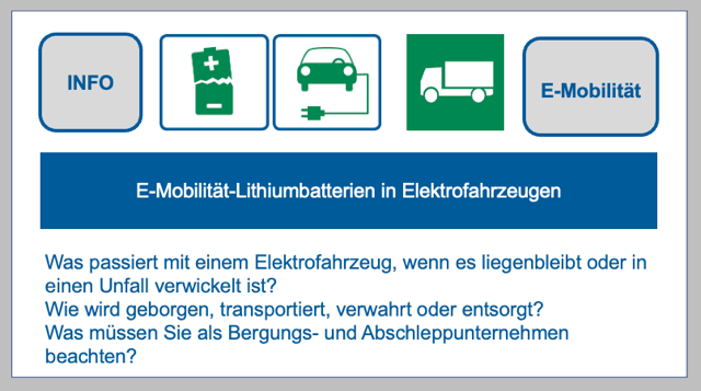 E-Mobilität - Lithiumbatterien in verunfallten Elektrofahrzeugen