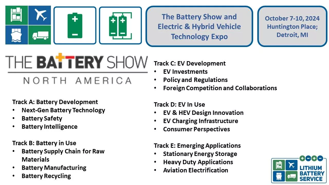 The Battery Show and Electric & Hybrid Vehicle Technology Expo