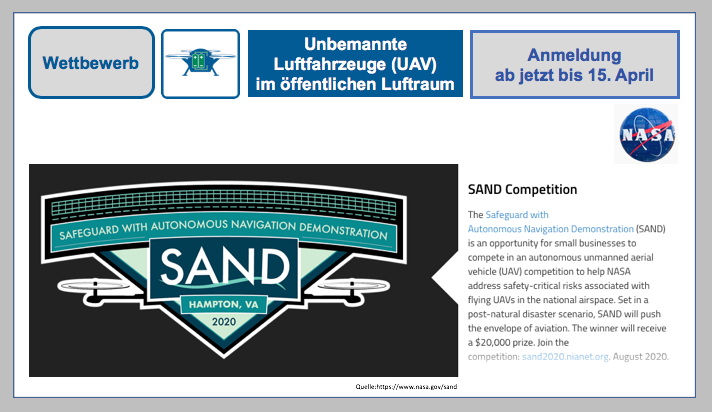 NASA`s Langley Research Center schreibt einen $20.000 UAV- „Saveguard ...